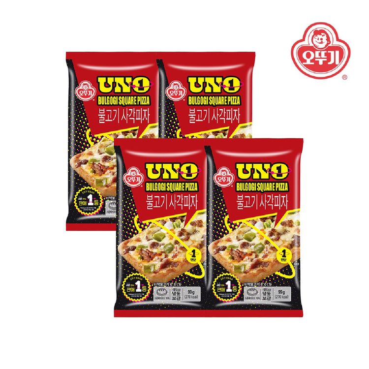 오뚜기 Uno 사각피자 불고기 99g X 4개 홈플러스 택배배송