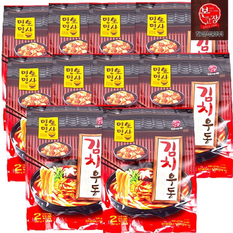 한일식품 본고장 면생면사 김치우동 440g2인분 10개입 홈플러스 택배배송