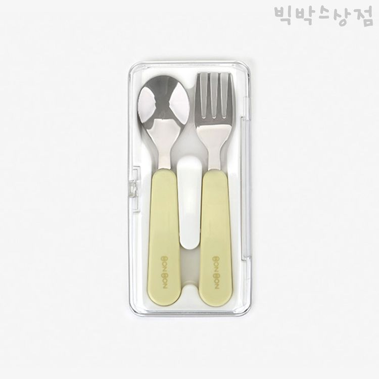 데일리라이크 봉봉 스텐 스푼 포크 세트 아보카도 1p 유아 어린이집준비물 홈플러스 택배배송