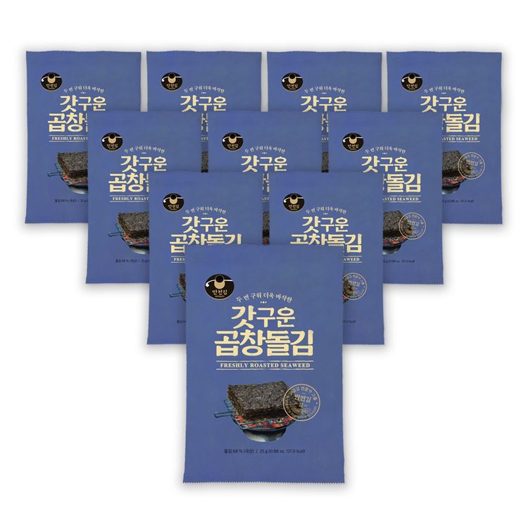 만전김 갓구운 곱창돌김 전장 25g X 10봉 홈플러스 택배배송