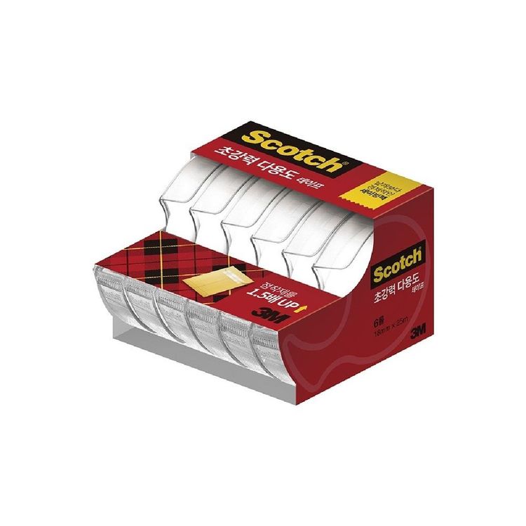 3M 스카치 초강력테이프 세이빙팩 6개 12mmX25M | 홈플러스 택배배송