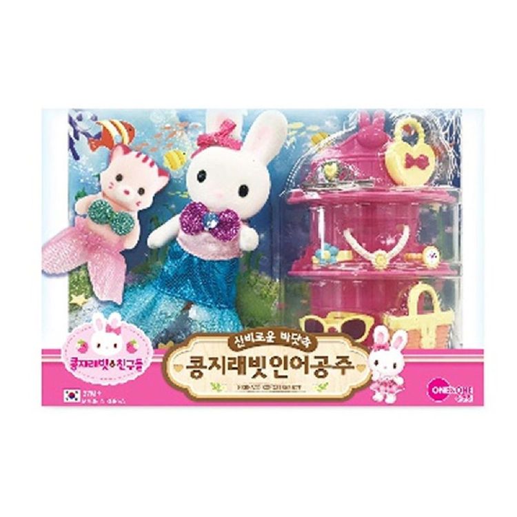콩지 아기자기 토끼 인어공주 인형세트 여아 조카선물 홈플러스 택배배송