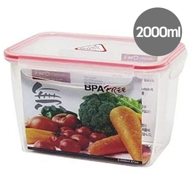 혜성 참 좋은 밀폐 직사각 2000ml 밀폐용기 플라스틱용기 진공밀폐용기 다용도밀폐용기 반 홈플러스 택배배송