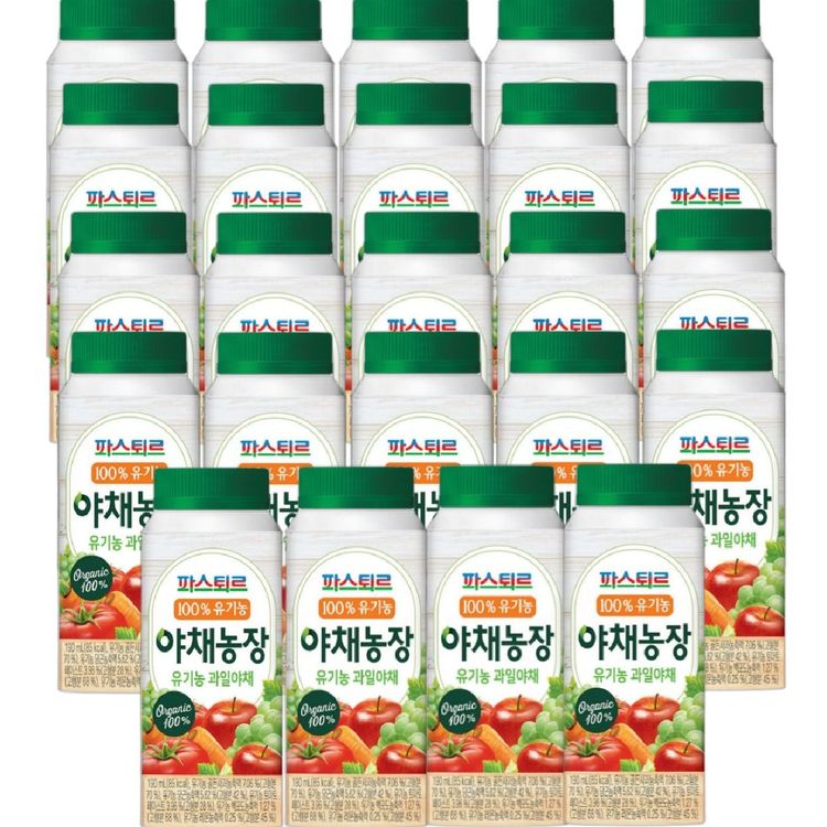 파스퇴르 유기농 야채농장 과일야채190ml(24팩) | 홈플러스 판매자택배