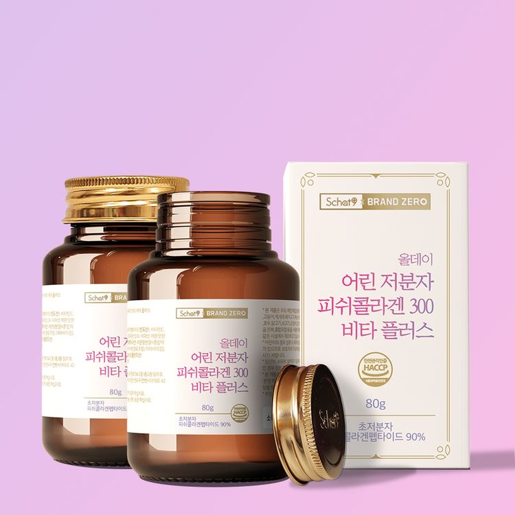 스캇나인 올데이 어린 저분자 피쉬콜라겐 펩타이드 300 비타 플러스 80g X 2개 홈플러스 택배배송