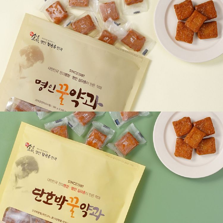 ★무료 배송★ 김규흔 한과 명인 꿀and단호박 약과 2종 세트 약 100개입 홈플러스 택배배송