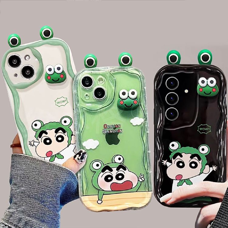 갤럭시 물결케이스 S24 S23 S22 S21 플러스 울트라 귀여운 개구리 레진 캐릭터 실 홈플러스 택배배송
