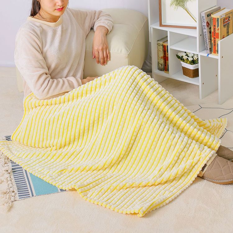모던체크 극세사 무릎담요옐로우 무릎 차량용담요 홈플러스 택배배송