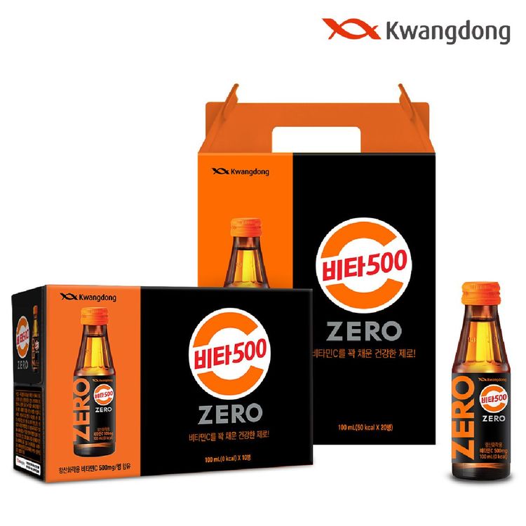 [선물세트] 광동 비타500 제로 zero 100ml x 40병 / 선물 케이스 제공 | 홈플러스 택배배송