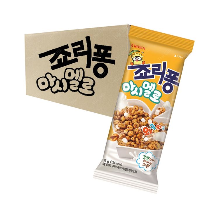 크라운 죠리퐁 마시멜로 35g 18개입 박스 홈플러스 택배배송