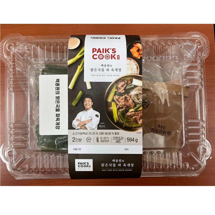 밀키트 백종원의 빽쿡 맑은 국물파 육개장 594g 홈플러스