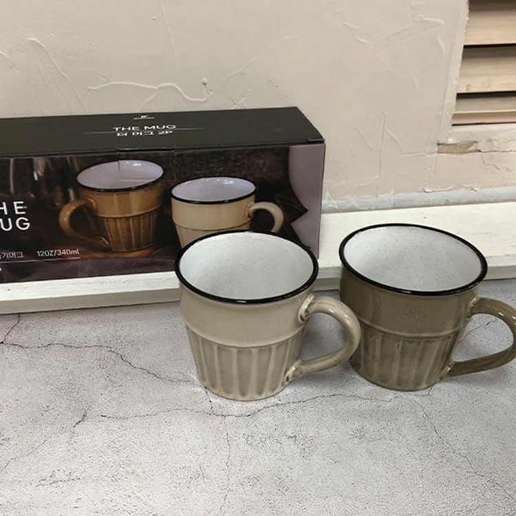 바보사랑 Dk 1260오븐락 머그컵 소 340ml 2개입 도자기 머그잔 홈플러스 택배배송