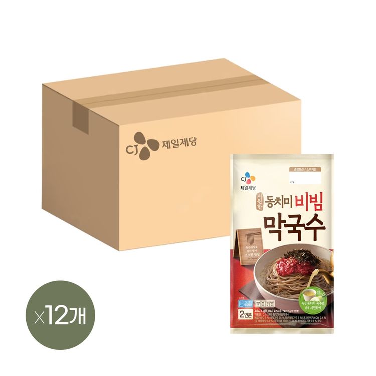 CJ 시원한 동치미 비빔 막국수 484.4g x12개 | 홈플러스 택배배송