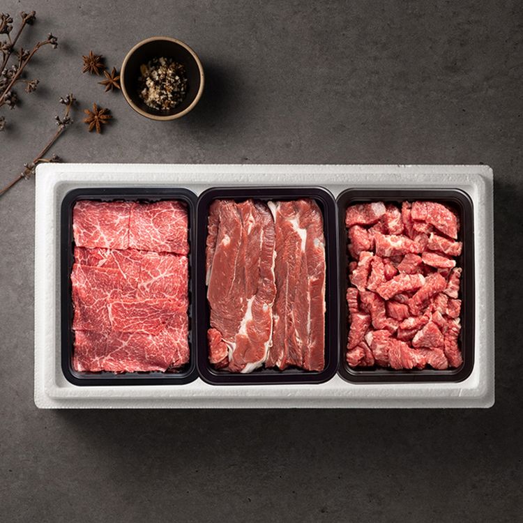 안동한우 냉장 정육혼합 선물세트 2호 12kg 불고기국거리사태 각400g 홈플러스 택배배송