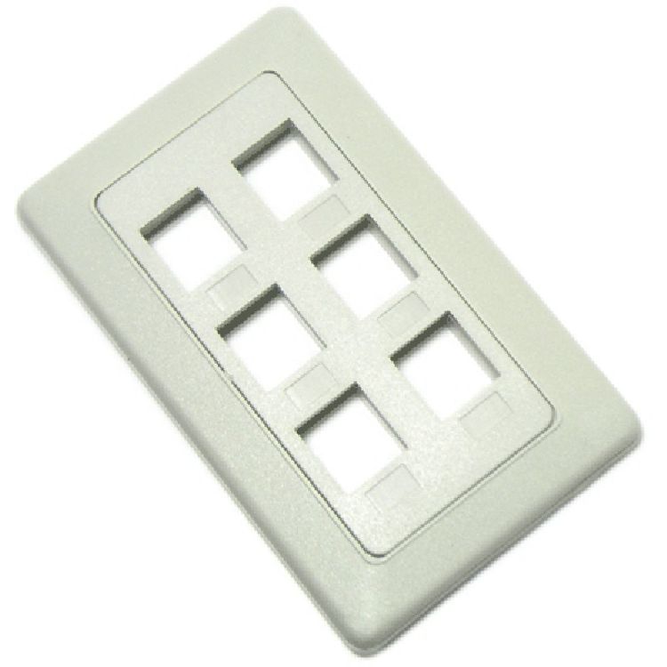 Coms 벽부착형 플레이트wall Plate 6port 월플레이트 장착모듈 모듈플레이트 홈플러스 택배배송
