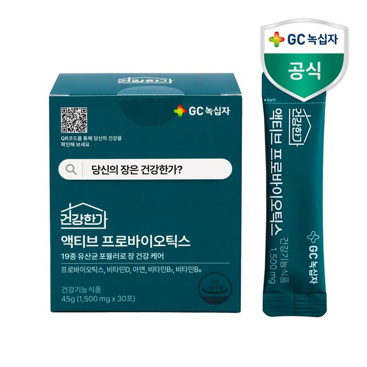 Gc녹십자 건강한가 액티브프로바이오틱스 1500mg 30포 1개월분 홈플러스 택배배송