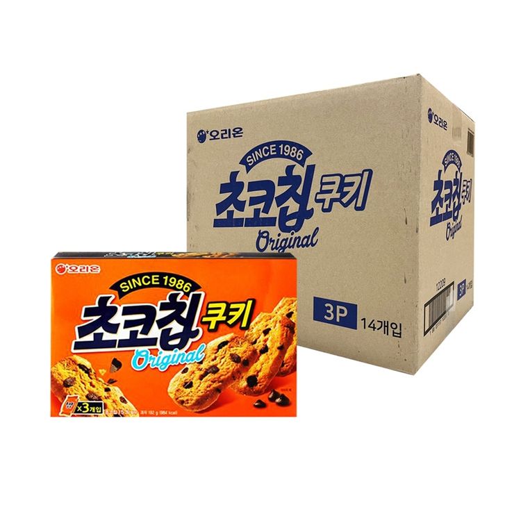 더반 오리온 초코칩쿠키192g X 14곽1박스 홈플러스 판매자택배