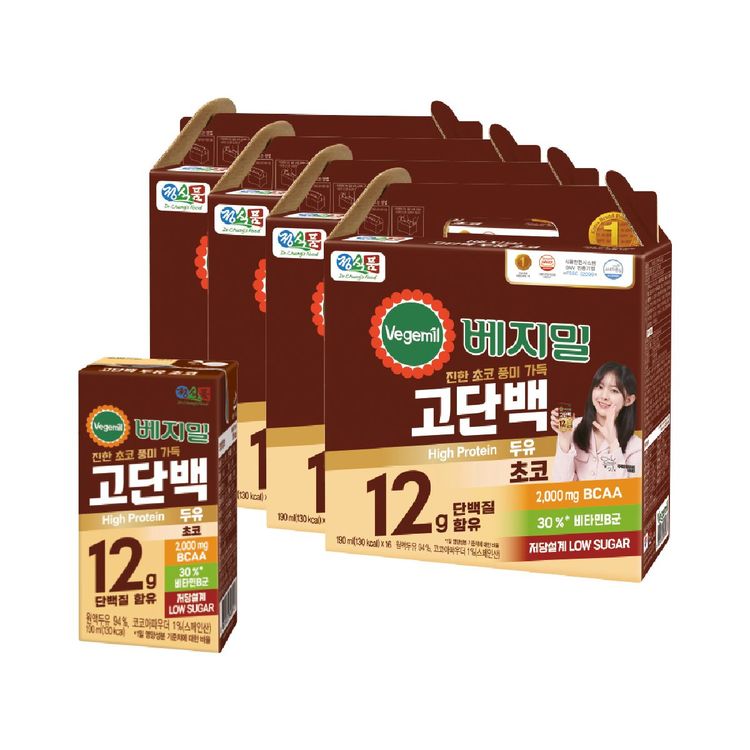 무료배송 베지밀 고단백 두유 초코 190ml16입4박스총 64입 홈플러스 택배배송
