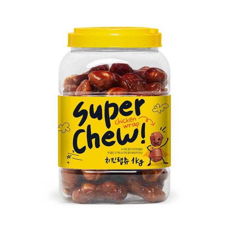 슈퍼츄 치킨랩츄 개 껌 1kg 애견간식 홈플러스