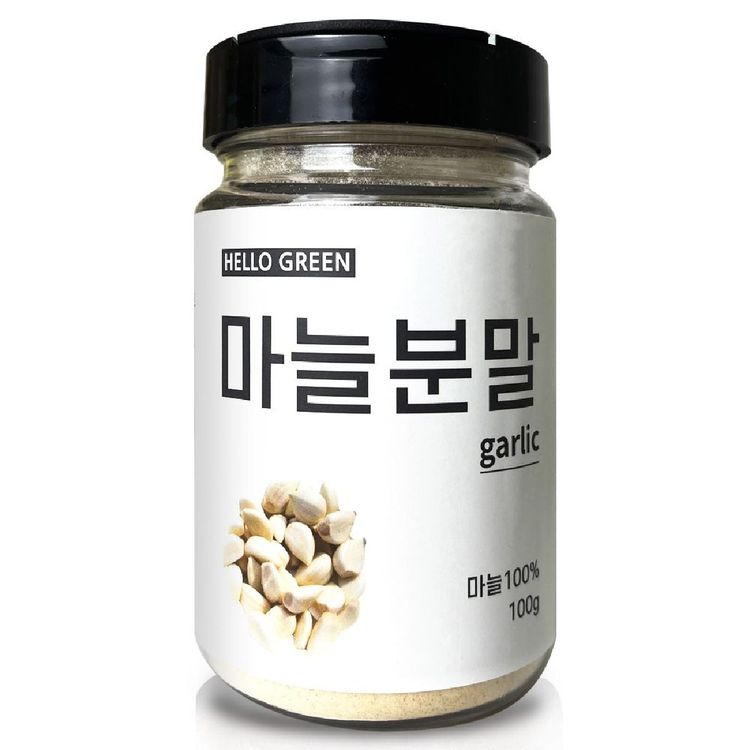 헬로우그린 국산 천연 조미료 마늘 분말 100g통 천연맛내기가루 분말 가루 마늘가루 마 홈플러스 택배배송