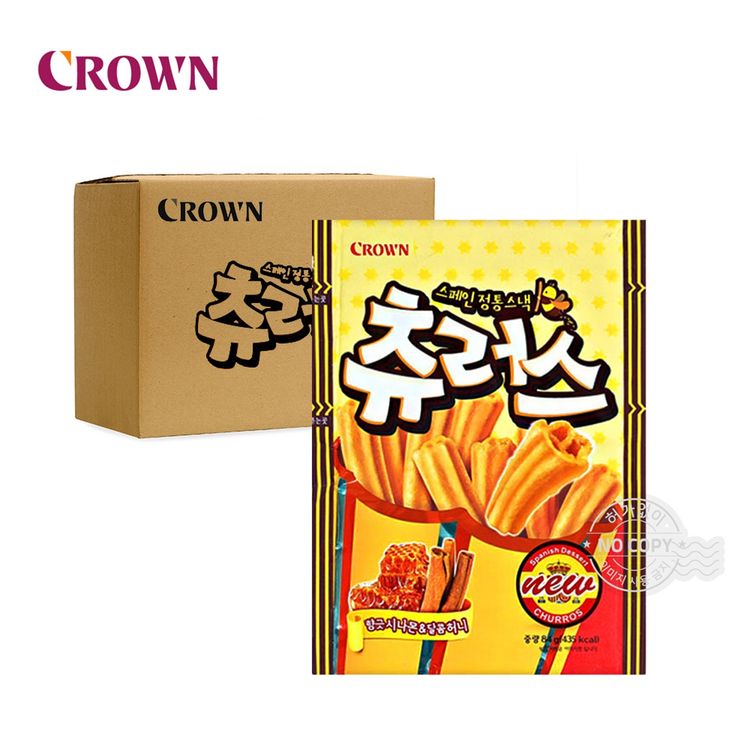 크라운 박스 츄러스 84g 16입 과자 간식 군것질 홈플러스 택배배송