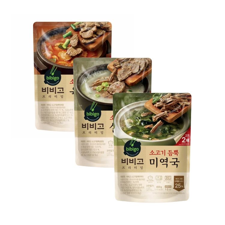 비비고 소고기듬뿍 육개장 460g 3개미역국 460g 3개설렁탕 460g 3개 홈플러스 택배배송