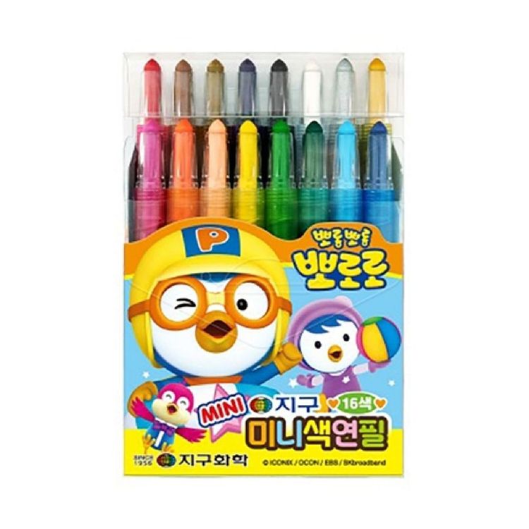 지구화학 미니샤프식색연필 뽀로로 16색 1개 홈플러스 택배배송