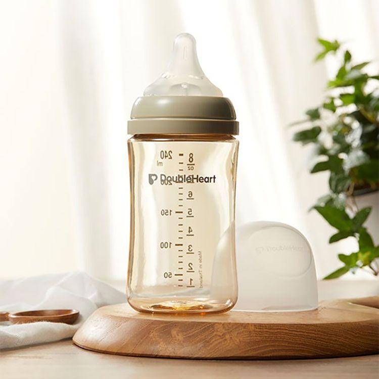 더블하트 모유실감 3세대 Ppsu 젖병 오후의베이지 240mlm젖꼭지포함 홈플러스 택배배송