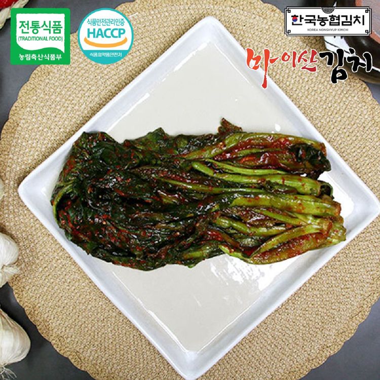 한국농협김치 국산 재료 100 전북 진안 마이산 갓김치 1kg 홈플러스 택배배송