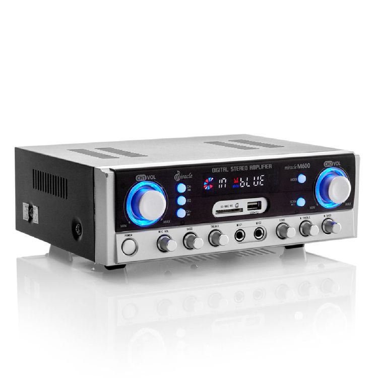 미라클엠 M600 200w 2채널 블루투스 인티앰프 카페 매장용 노래방 미니앰프 홈플러스 판매자택배