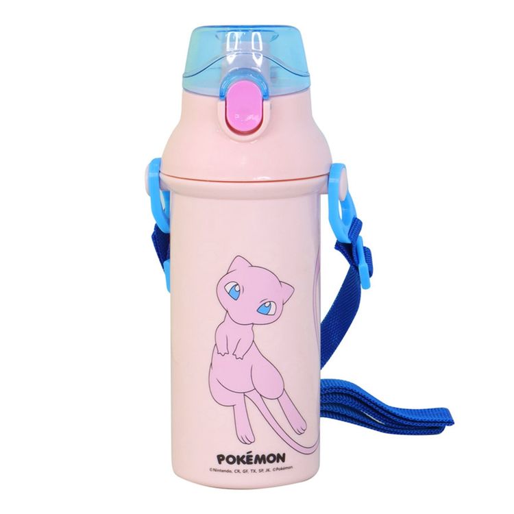 포켓몬스터 앵커 원터치 어깨끈 빨대 물통 뮤 480ml 홈플러스