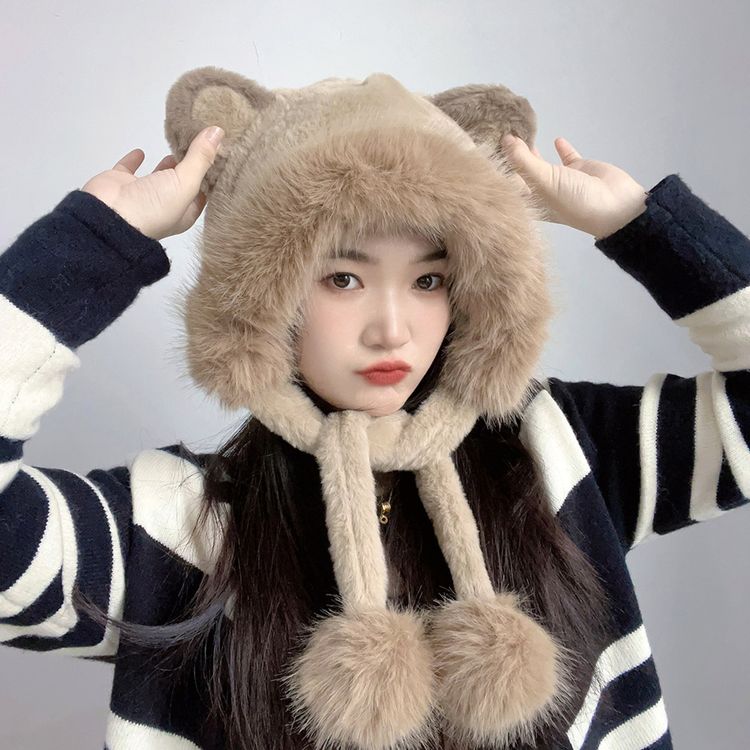 방울방울 곰돌이 귀달이 모자 겨울방한모자 트래퍼햇 홈플러스 택배배송