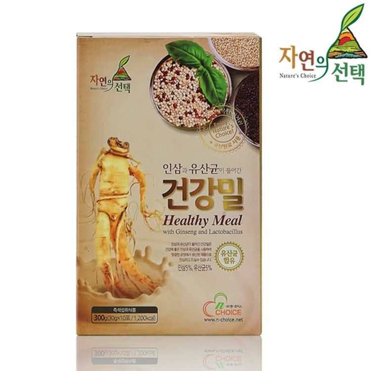 자연의선택 인삼과 유산균이 들어간 건강밀 300g 스틱형 30gx10포 홈플러스 택배배송