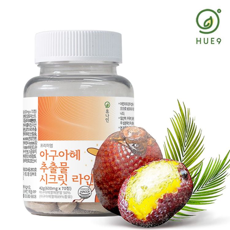 휴나인 프리미엄 페루 고농축 아구아헤 열매 추출물 시크릿 라인 1박스600mg X 70정 홈플러스 택배배송
