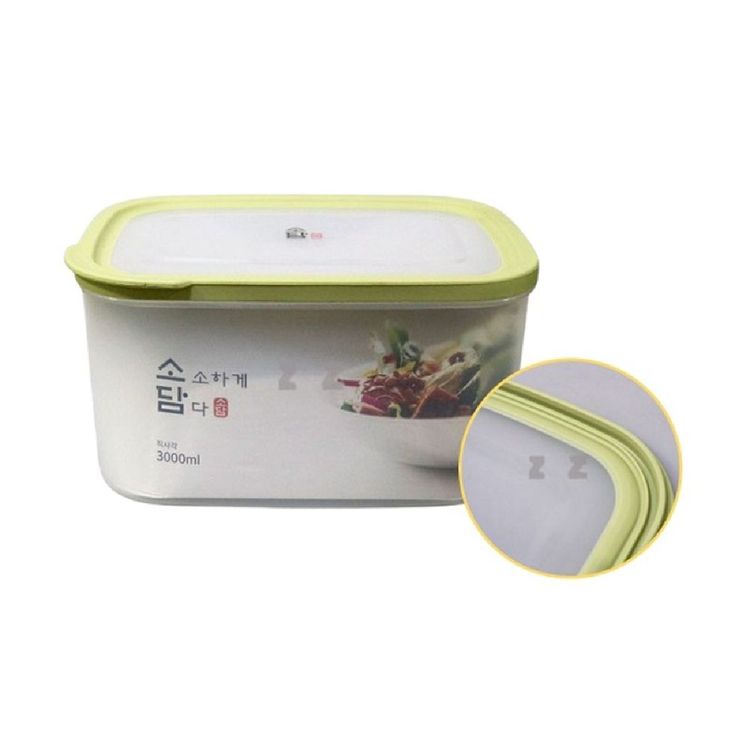 직사각 밀폐 반찬통 3000ml 7호 전자렌지가능 보관통 홈플러스 택배배송