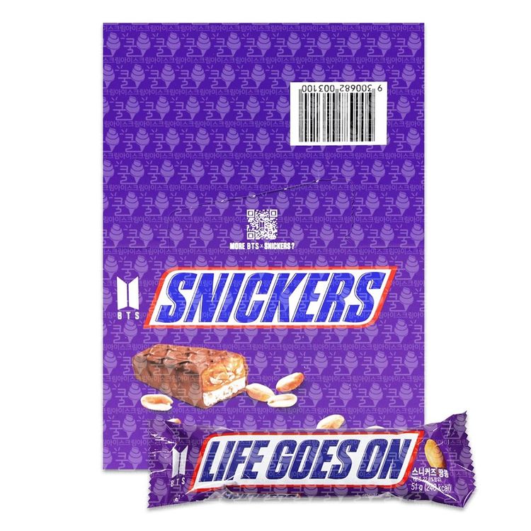 BTS뮤직팩 한정판 스니커즈 땅콩 51g 1곽 (24개입) | 홈플러스 택배배송