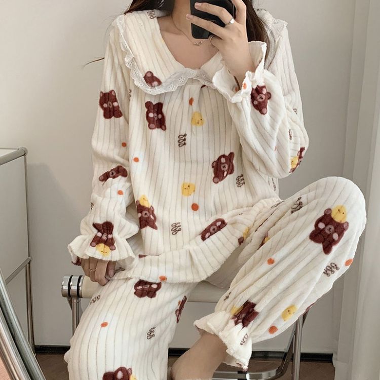 잠옷 홈웨어 수면바지 실내복 세트 레곰 아이보리 홈플러스 택배배송