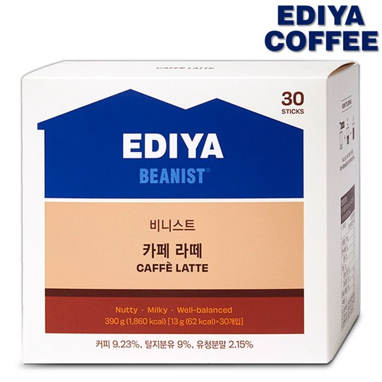 이디야 비니스트 카페 라떼 30t 홈플러스 택배배송