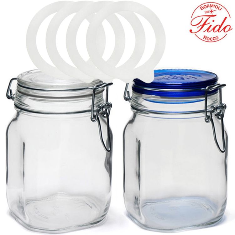 보르미올리 유리병 밀폐용기 투명 1000ml 1p블루 1000ml 1p패킹 4p 커피 홈플러스 택배배송