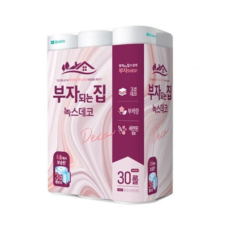 비데겸용 화장실 롤화장지 두루마리휴지 3겹 30m 30롤 홈플러스 택배배송