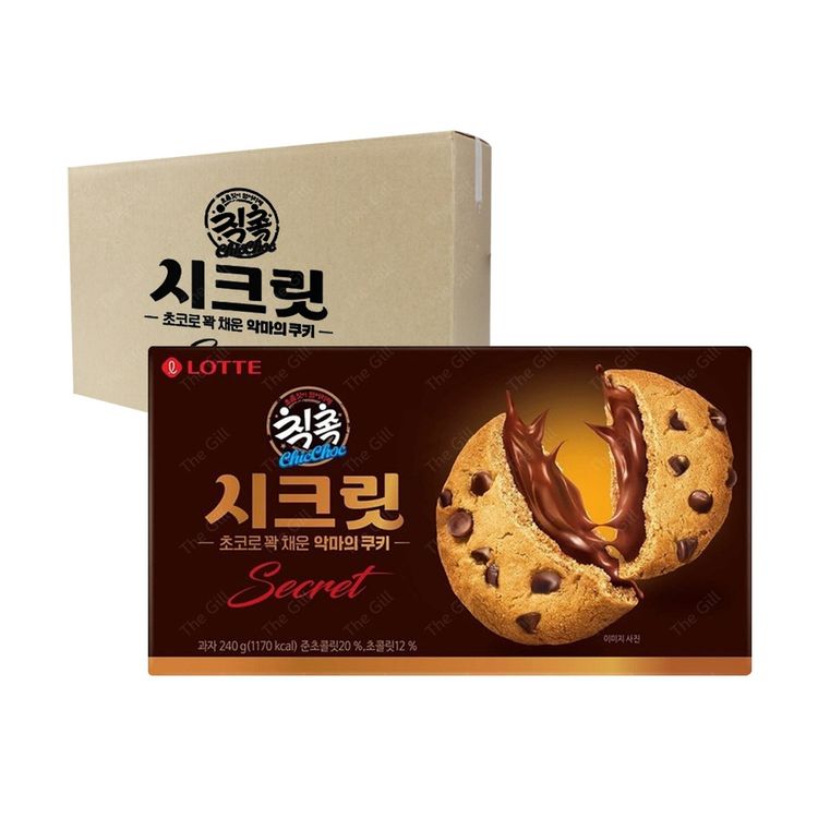 롯데 박스 칙촉 시크릿 240g 10입 초코쿠키 과자 홈플러스 택배배송