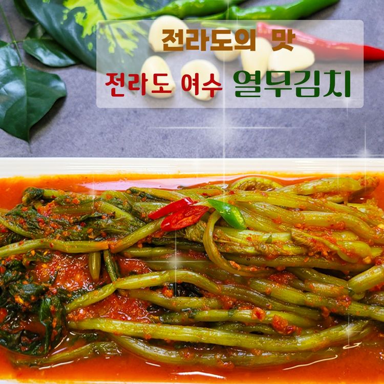 전라도김치 산지직송 전라도의 맛 여수 열무김치1kg 홈플러스 택배배송