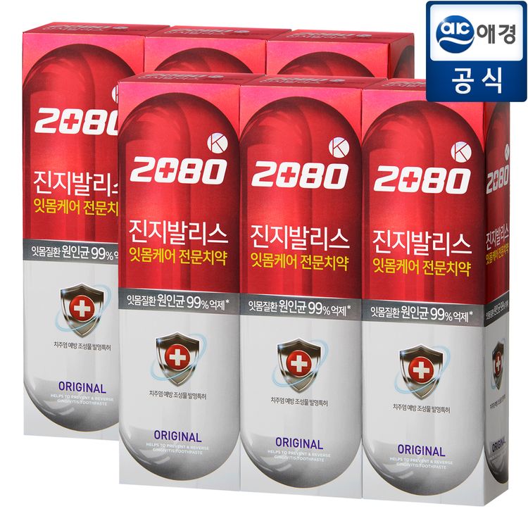 2080 진지발리스 오리지널 치약 120gx6개 | 홈플러스 판매자택배
