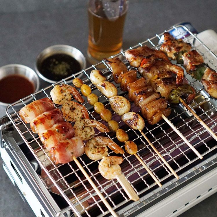 캠핑 바베큐 야식 안주 수제 삼겹새우롤꼬치 5꼬치 홈플러스 판매자택배