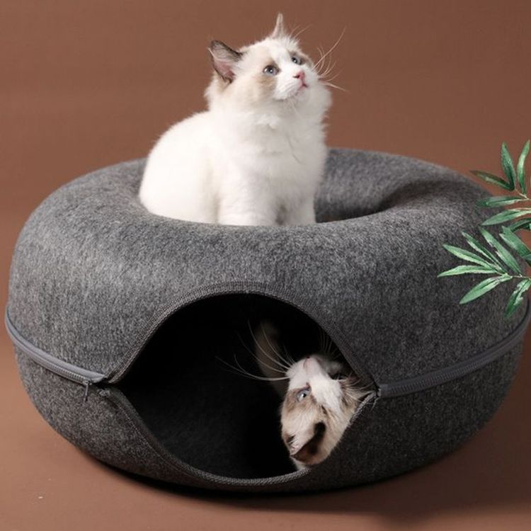 고양이 도넛 터널 숨숨집50cm 캣터널하우스 홈플러스 택배배송