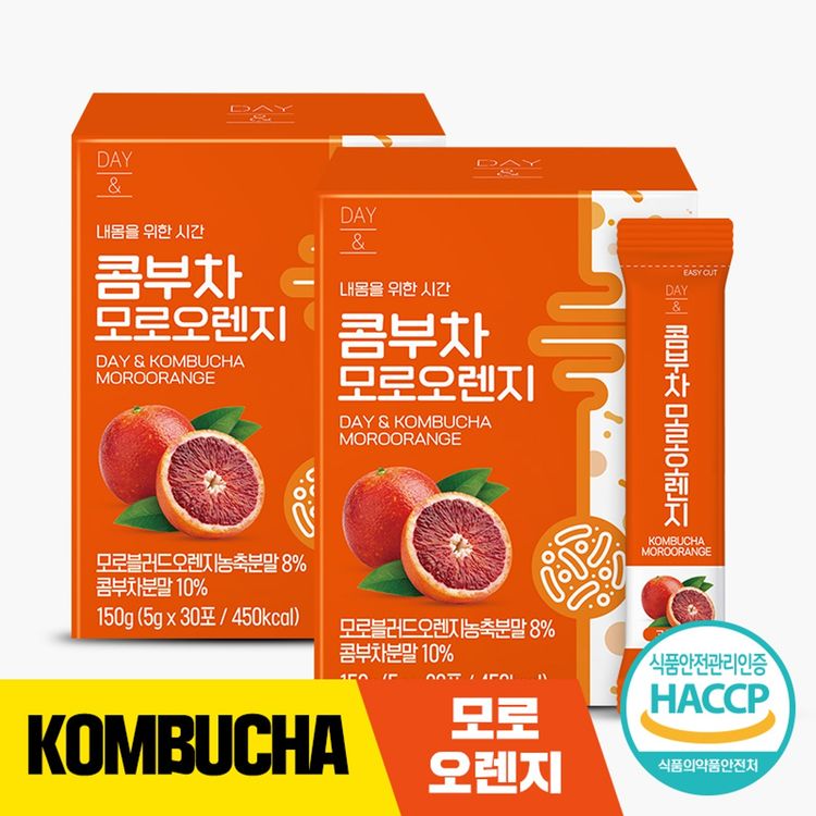참앤들황토농원 데이앤 콤부차 모로오렌지 30포 2박스 홈플러스 택배배송