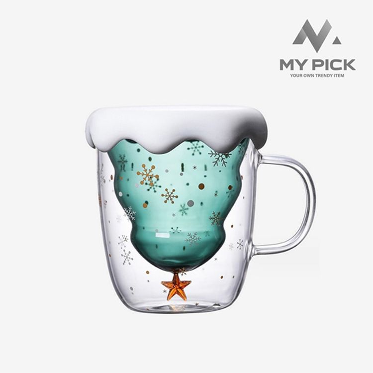 Mypick 마이픽 크리스마스 트리 더블레이어 유리컵 Mpc Xmasm01 홈플러스 택배배송