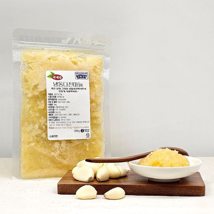 국내산 냉동다진마늘 600g (200gx3팩/지퍼팩포장) | 홈플러스 택배배송