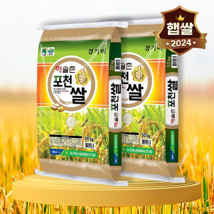햇쌀푸드 맛있는 햅쌀 포천쌀 쌀 20kg10kg 2개 농협 경기미 홈플러스 판매자택배