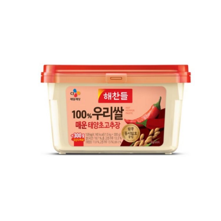 CJ 해찬들 100% 우리쌀로만든 매운 고추장 1.5kg+300g 1개 | 홈플러스 택배배송